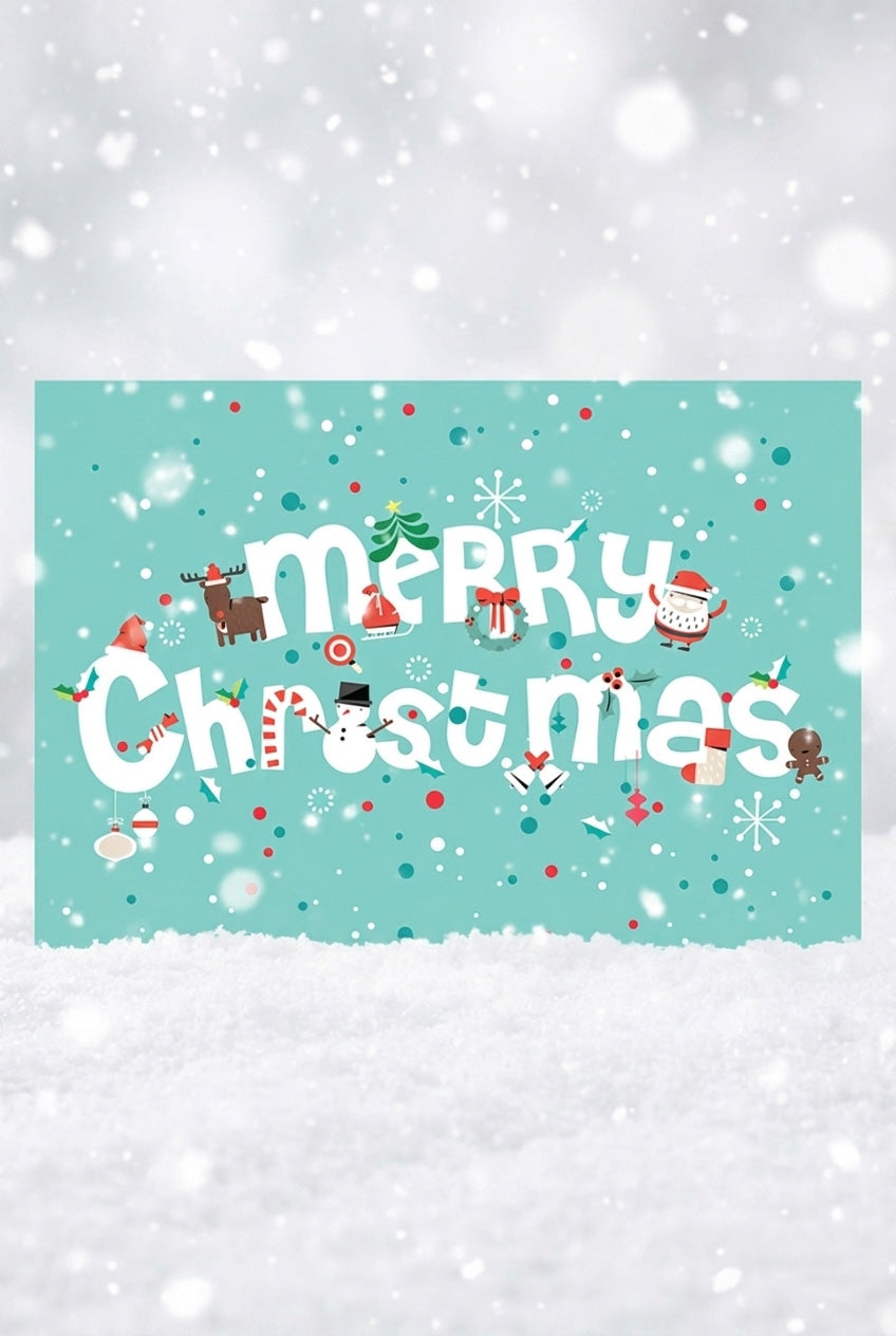 christmas icons card — amebastuff