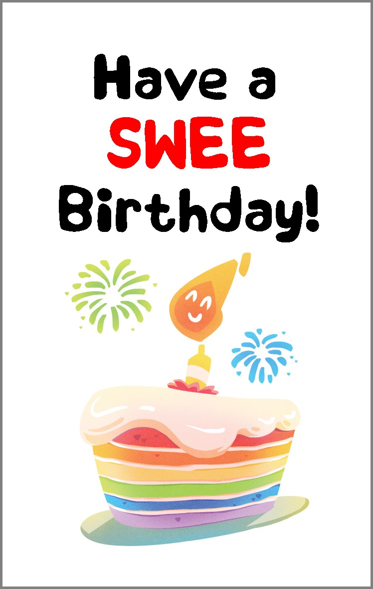 swee birthday card — amebastuff