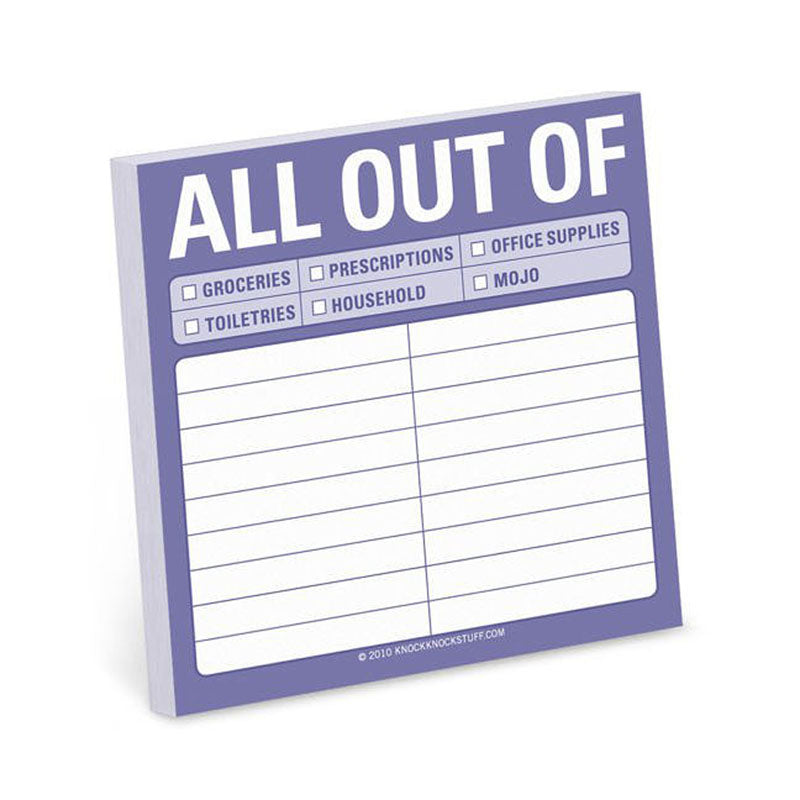 all out of sticky note — amebastuff