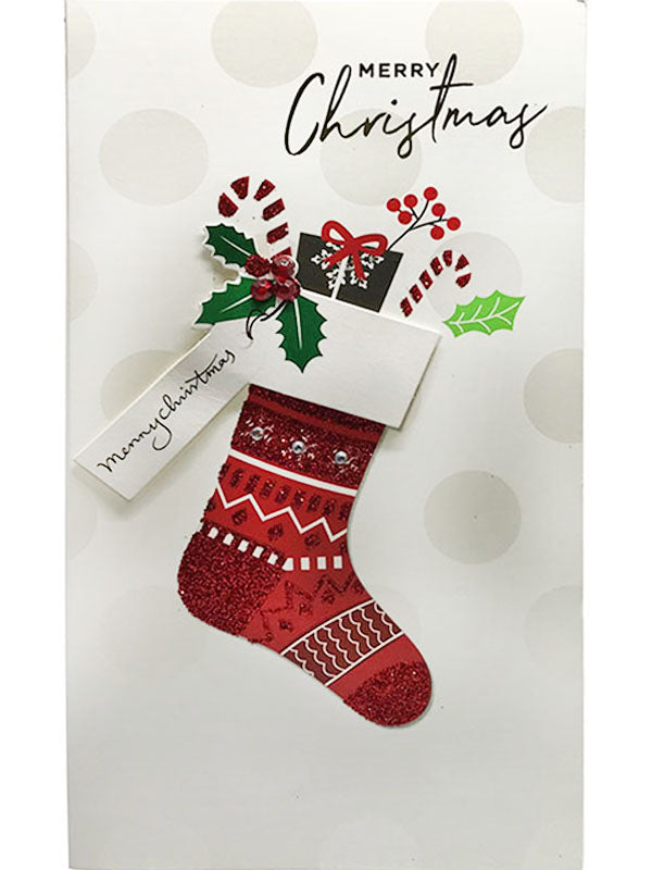 christmas socks card — amebastuff